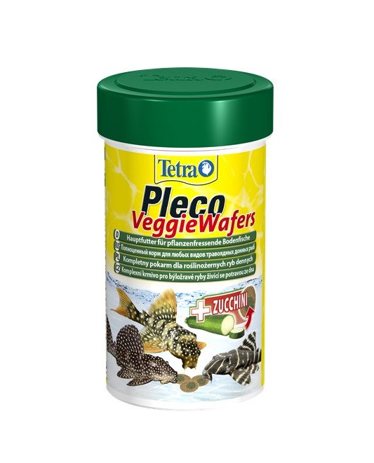 TETRA Pleco Veggie Wafers 3,6 l cibo a base vegetale per pesci che si ...