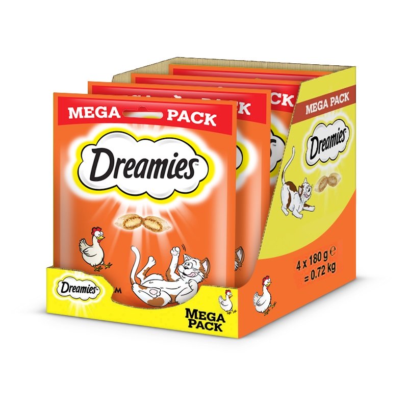 DREAMIES Cat con Pollo 4 x 180g - Fera24.it