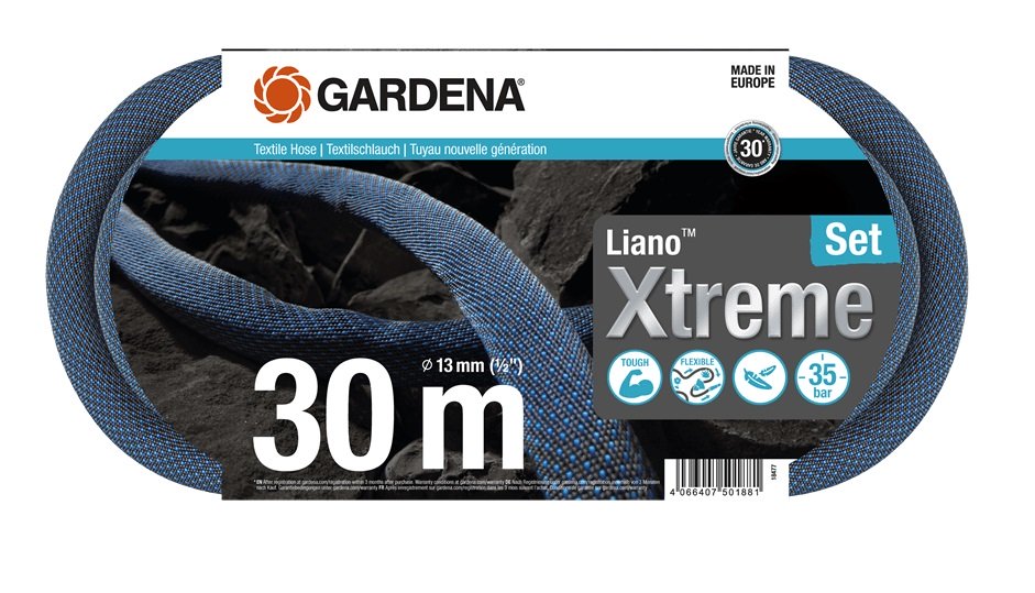 GARDENA Kit Liano Xtreme tubo tessile 30 m - Fera24.it