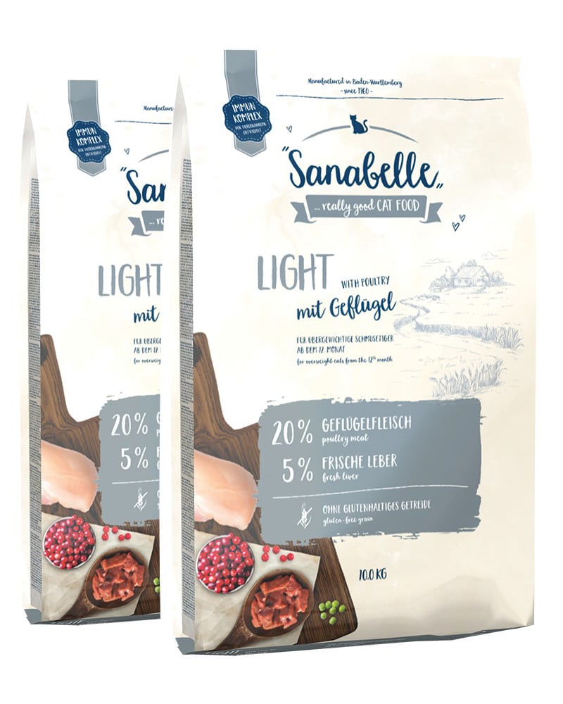 SANABELLE Light pollame 20 kg (2 x 10 kg) - Fera24.it