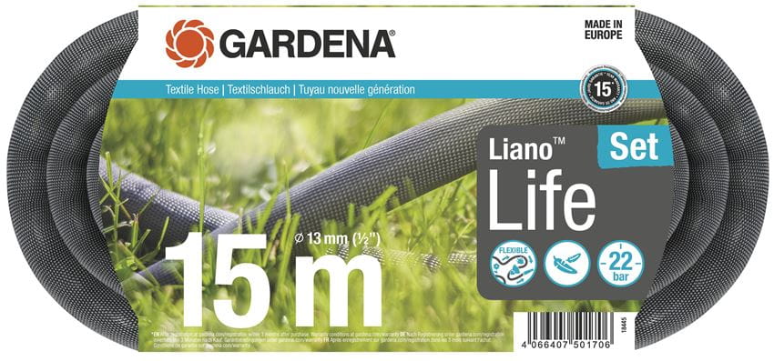 GARDENA Kit Liano Life tubo tessile 15 m - Fera24.it
