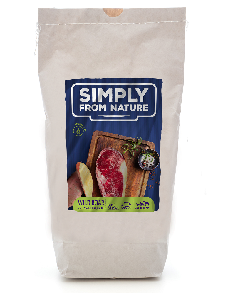 SIMPLY FROM NATURE Oven Baked Dog Food with wild boar 1,2kg - Fera24.it