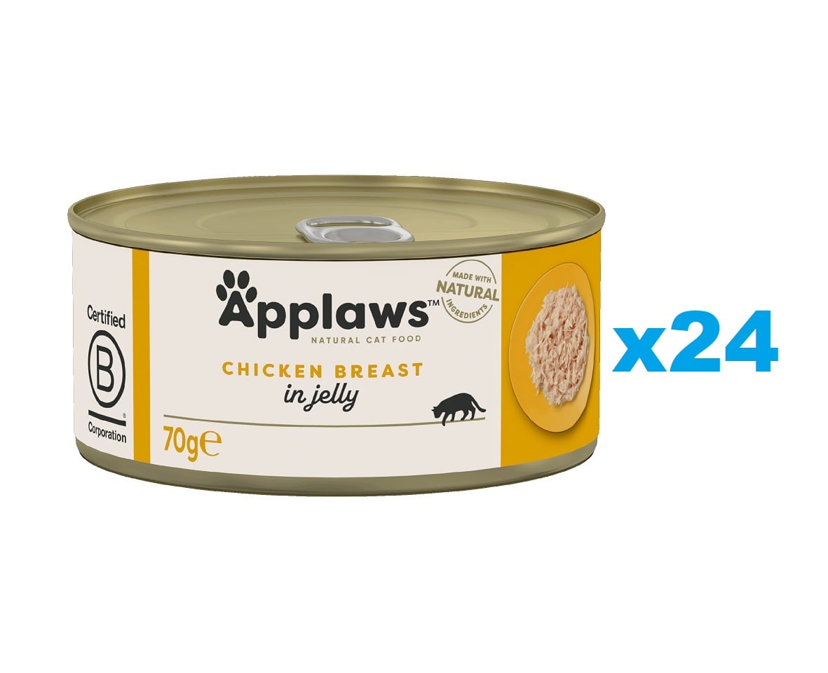APPLAWS Kitten Chicken Breast cibo umido per gattini pollo in gelatina ...