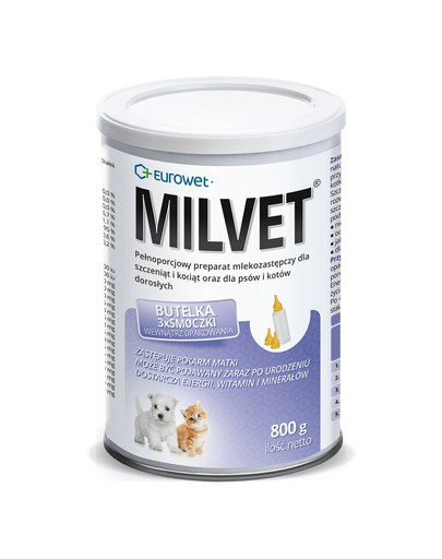 EUROWET Milvet Sostituto del latte per cuccioli 800 g - Fera24.it