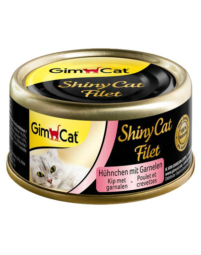 GIMCAT Shiny Cat Filet Chicken&Shrimp 70g - Fera24.it